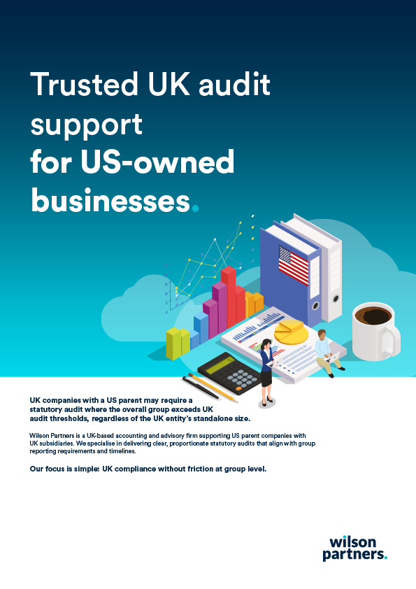 Trusted UK audit support for US-owned businesses - Wilson Partners